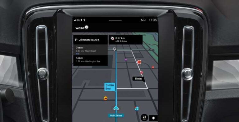 Waze ahora está disponible en las pantallas de Volvo