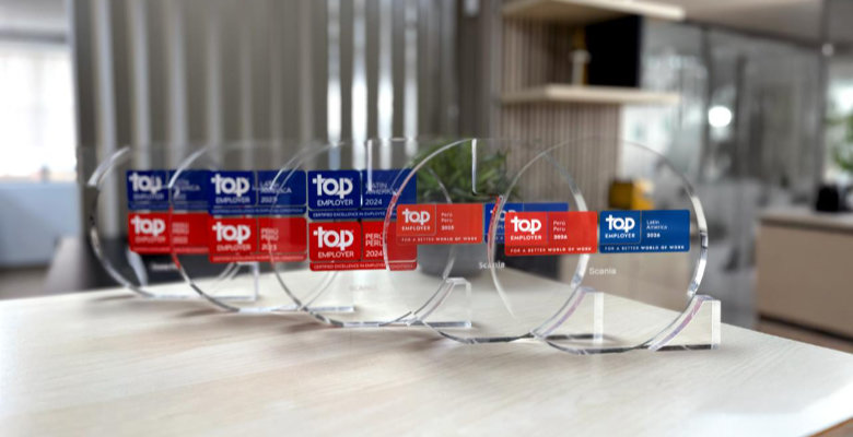 Scania Perú recibe certificación Top Employer 2026